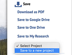 How to use My Research in Advanced
